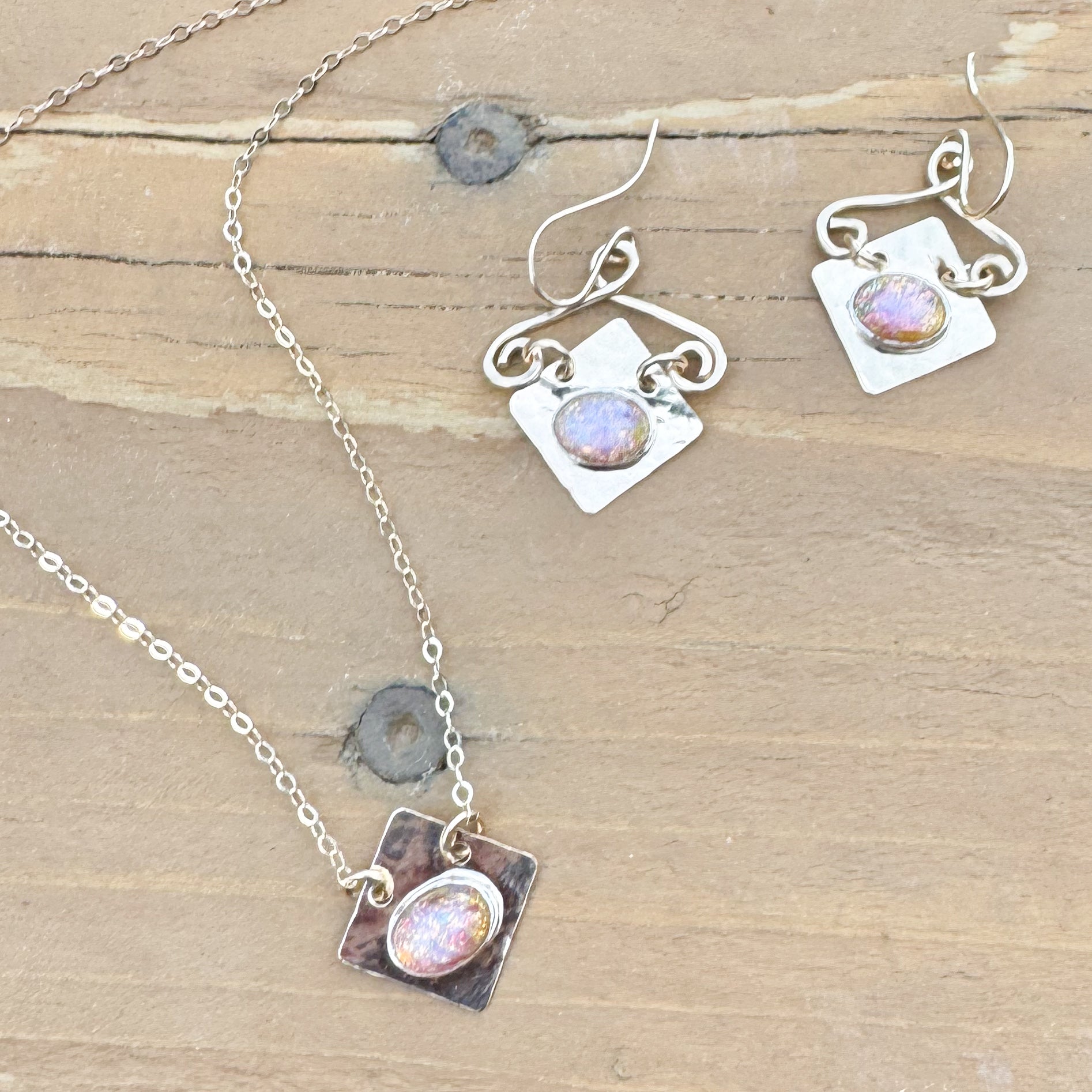 Mini fire Opal necklace – Jennifer Engel Designs
