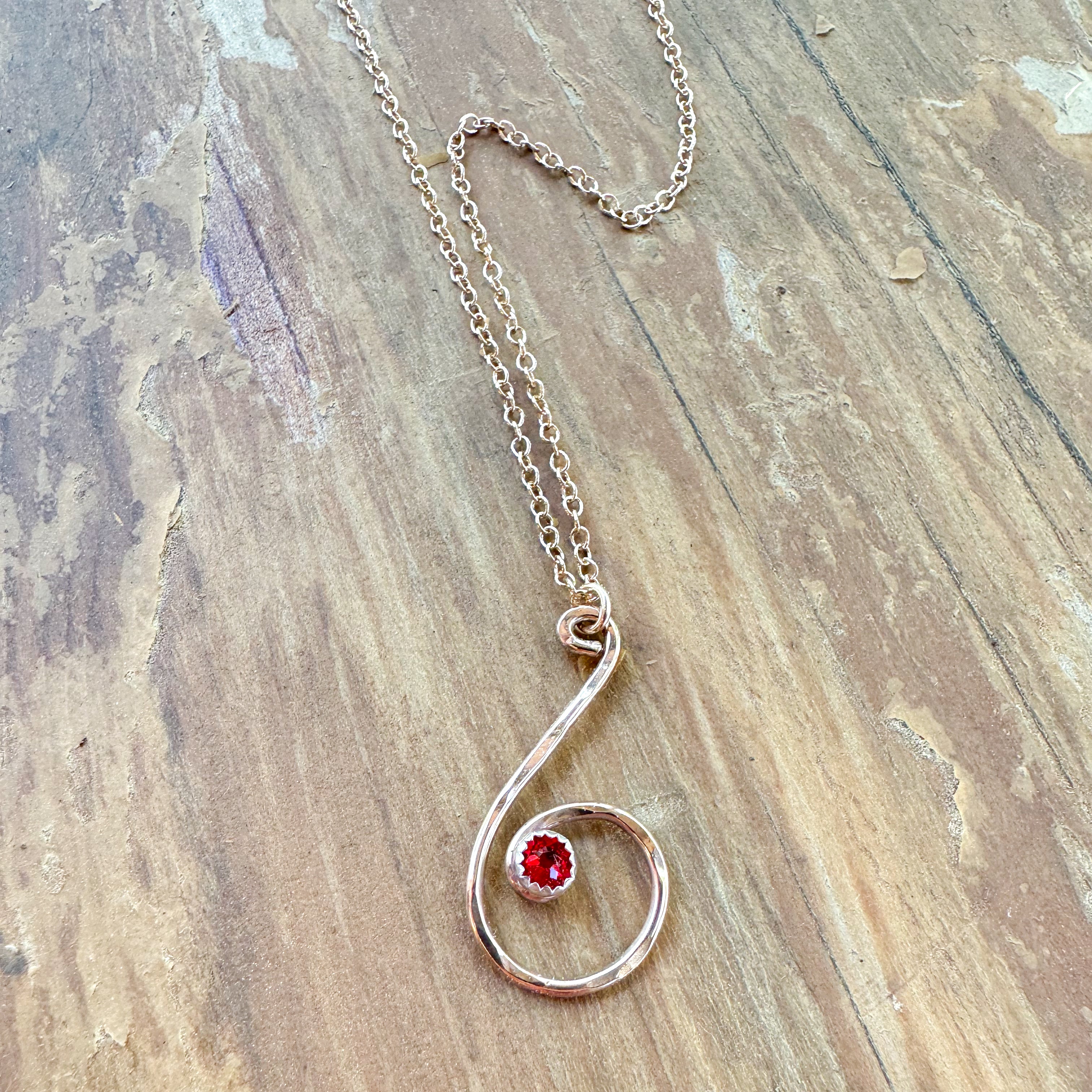 NEW Birthstone Spiral necklace – Jennifer Engel Designs