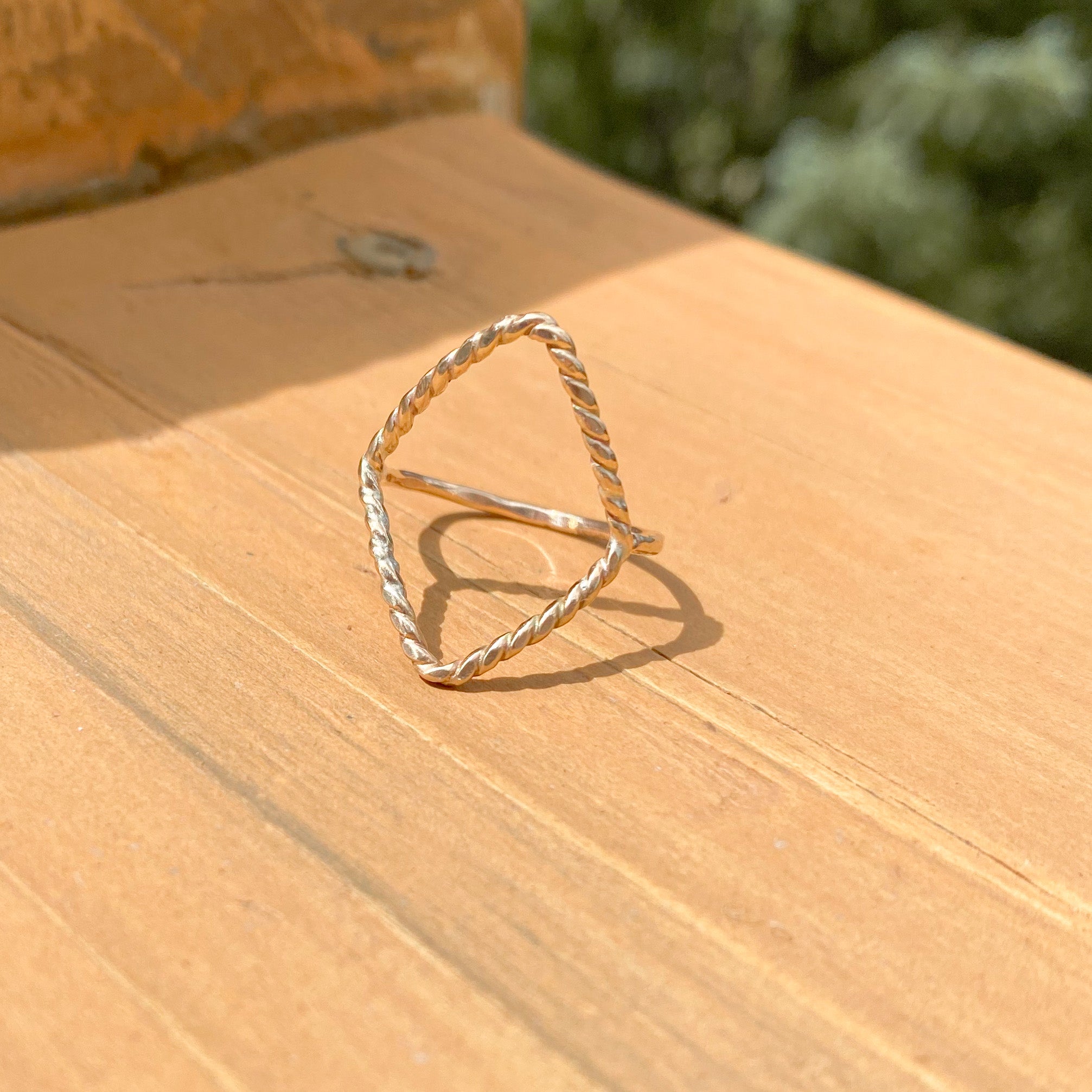 New Open Diamond shape Ring – Jennifer Engel Designs