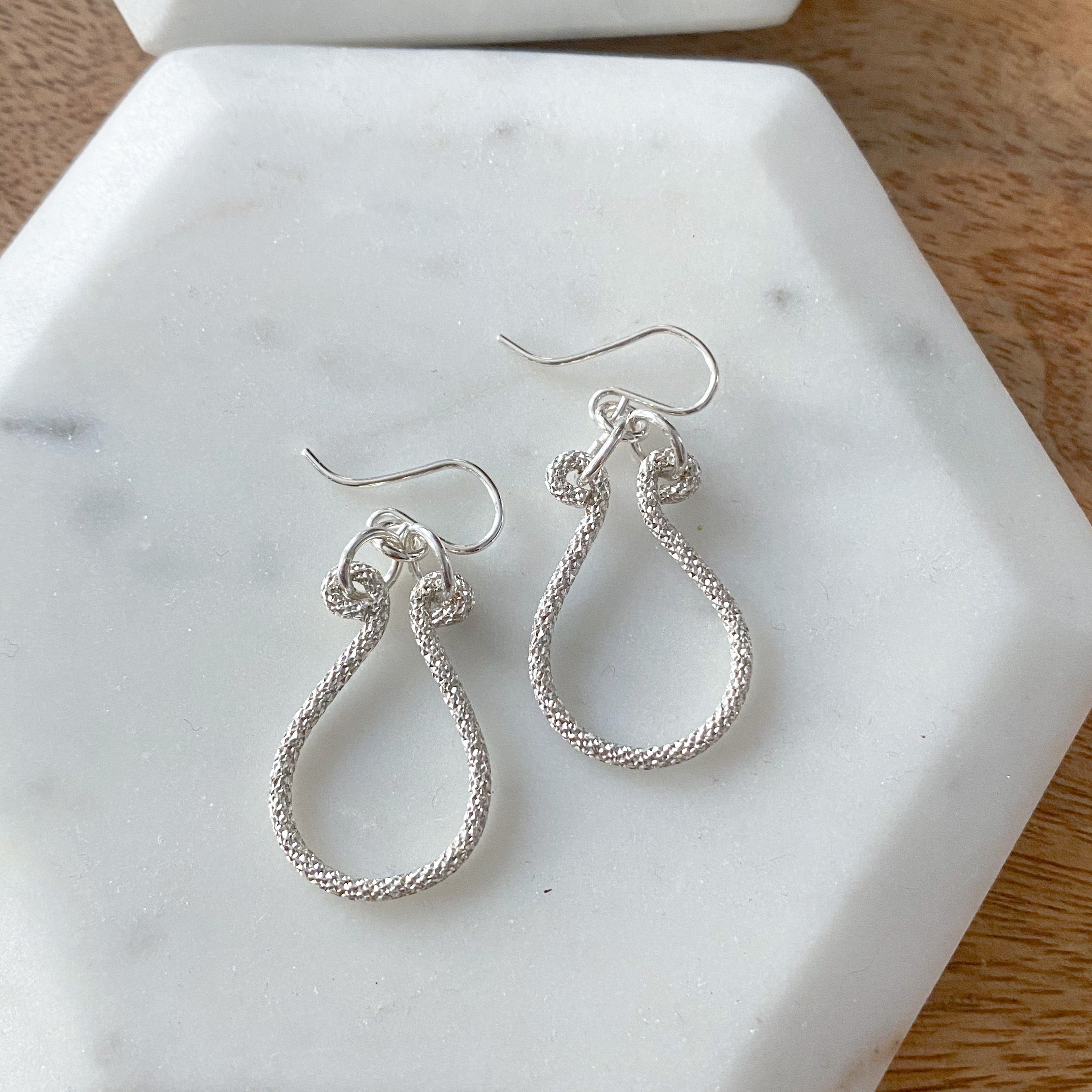 Sparkle Teardrop Hoops – Jennifer Engel Designs