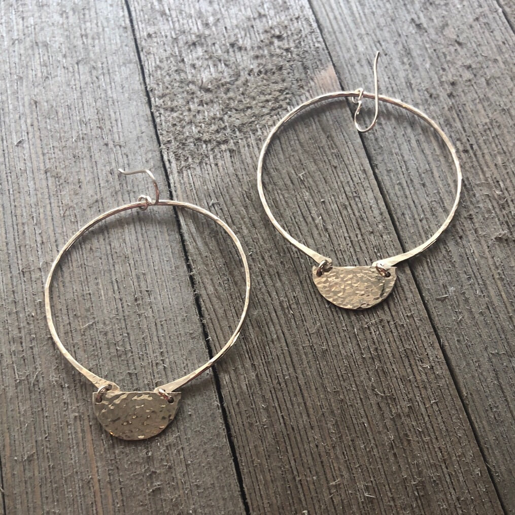 Large hoops with Luna – Jennifer Engel Designs